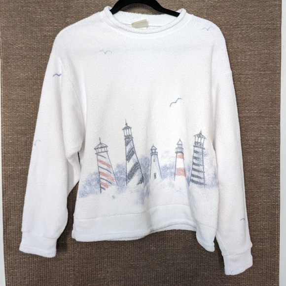 Artisans | Tops | Vintage Lighthouse Sweatshirt | Poshmark